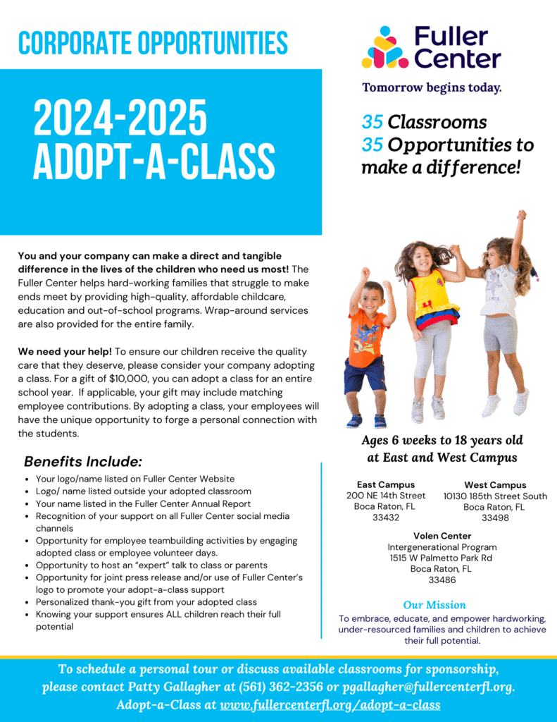 Adopt-a-Class Corporate - Fuller Center