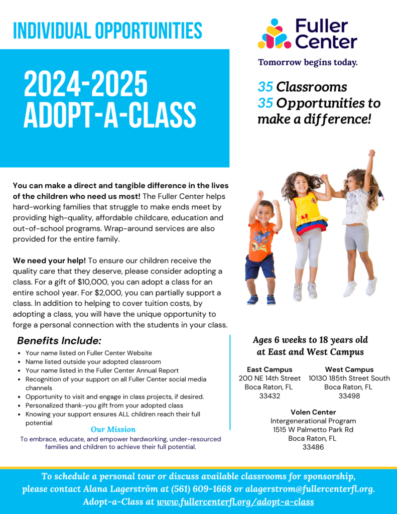 Adopt-a-Class Individual - Fuller Center