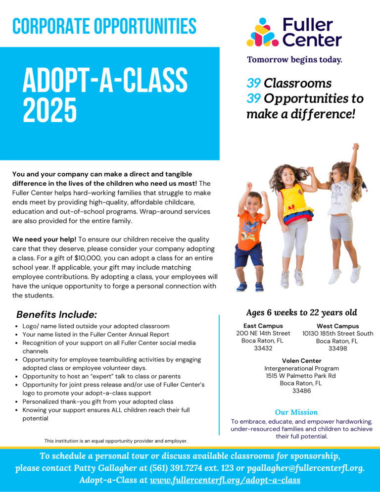Adopt-a-Class Corporate - Fuller Center